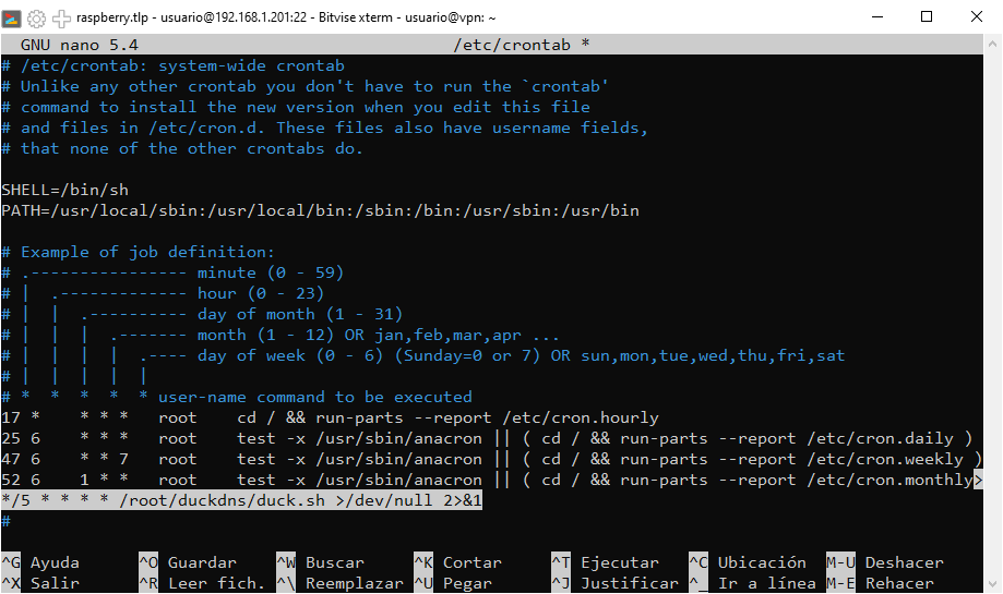 Dominio gratis DuckDNS